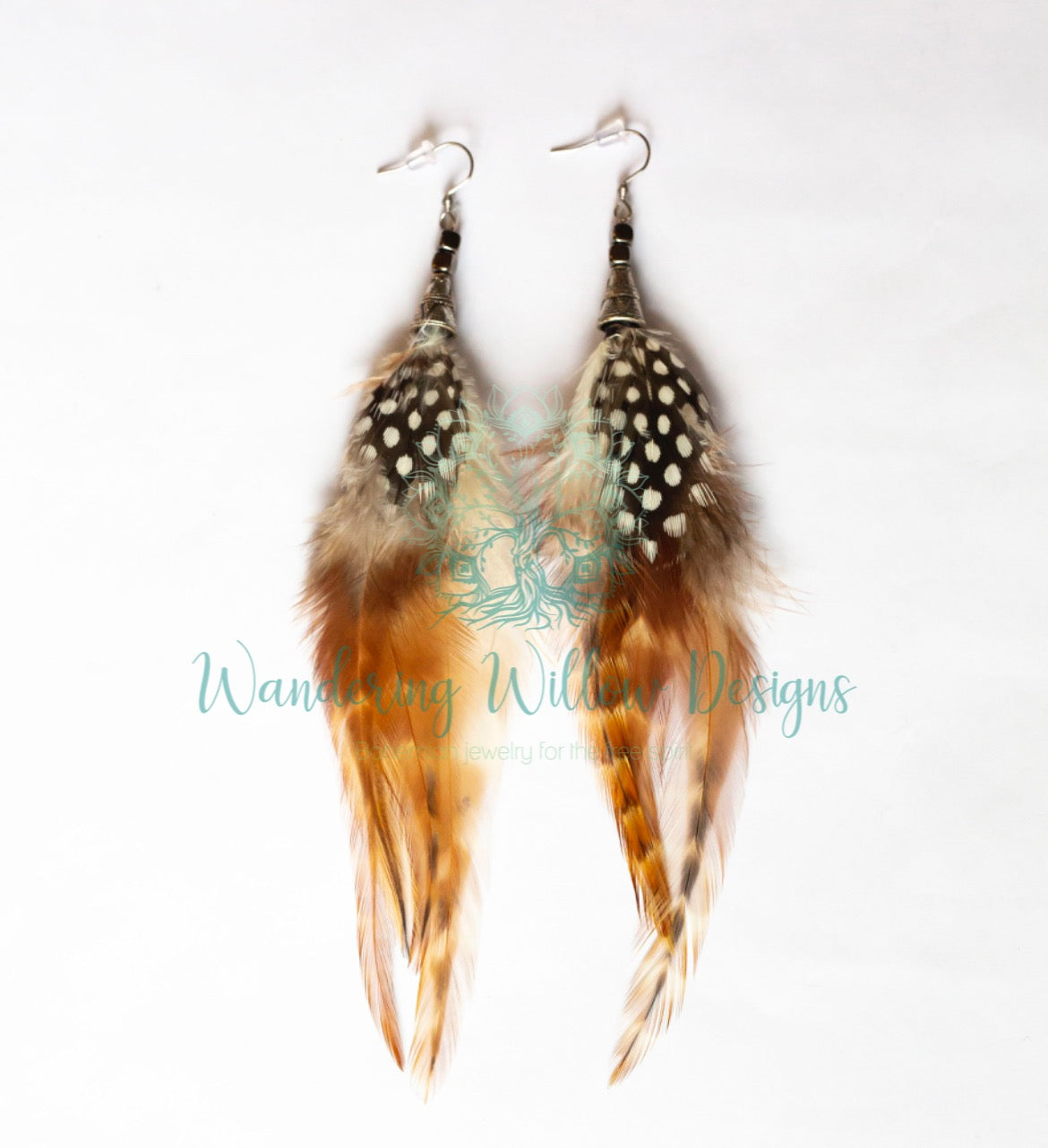 Faux Feather Earrings